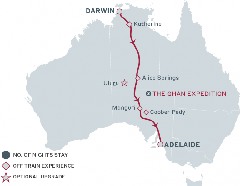 The Ghan Train Expedition Fares & Tickets - Call for Prices