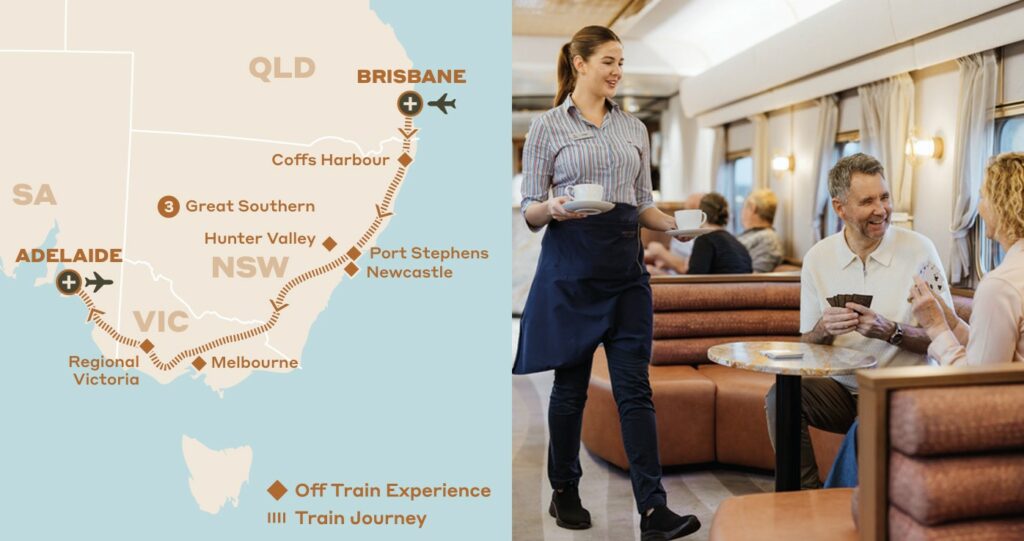 Great Southern - 2025 Fly and Stay Free - Aussie Trains